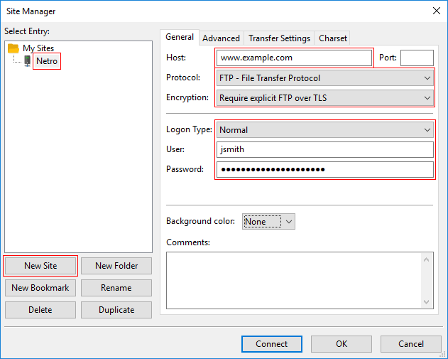 Netro Support: FTP Uploading